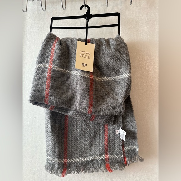 Uniqlo | Sweaters | Uniqlo Two Way Stole Poncho | Poshmark